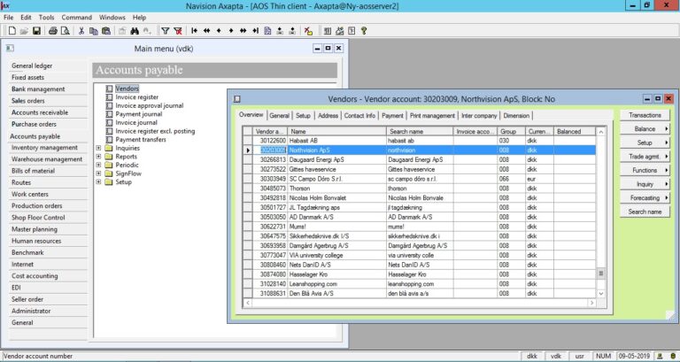 Axapta 2.5, SAF-T, powerBI and upgrade to SQL2019 and Win2019