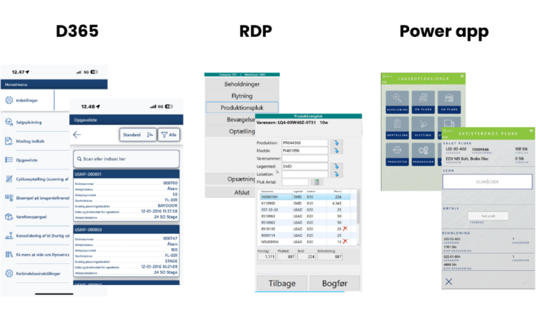WMS, picking, power app, scanner module and barcode scanner in AX